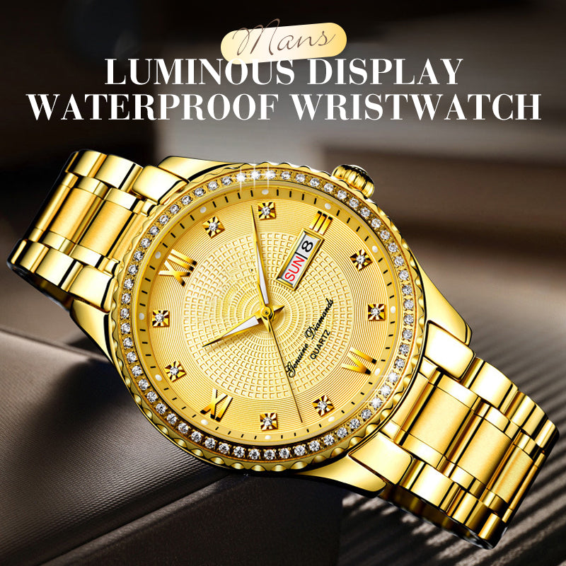 Men's Luminous Display Waterproof Wristwatch – patiyu